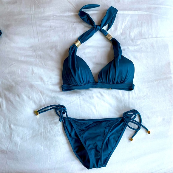 VENUS | Swim | Venus Bikini 3 Piece Greek Goddess Bathing Suit Teal ...